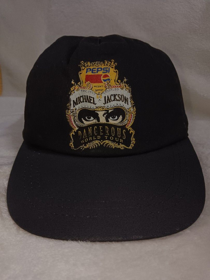 Vintage cap topi lama Micheal Jackson dangerous tour pepsi, Men's ...