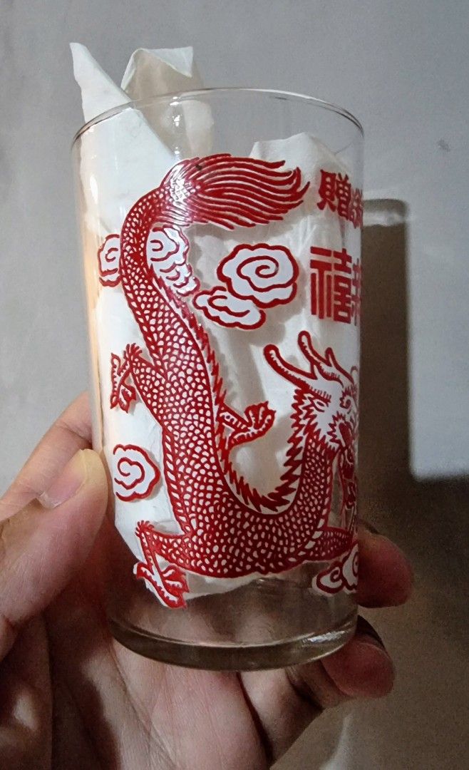 Vintage CNY glass, Hobbies & Toys, Memorabilia & Collectibles, Vintage ...