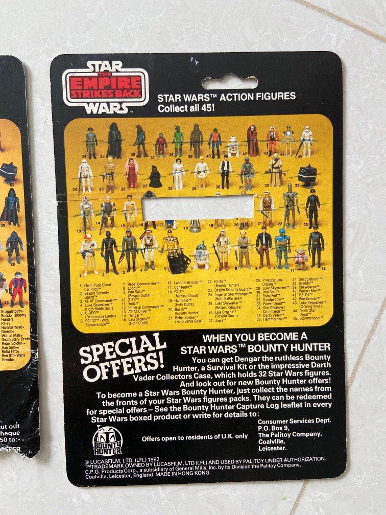 Vintage Star Wars- palitoy card backs, Hobbies & Toys, Toys & Games on ...