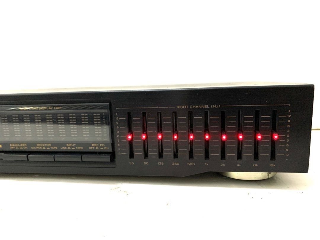 VINTAGE TEAC EQA 220 10 Band Graphic Equalizer EQ w Spectrum Analyzer ...