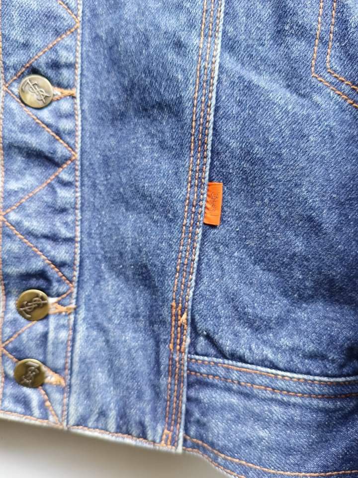 Vintage YSL Denim Jacket, Men's Fashion, Coats, Jackets and Outerwear ...