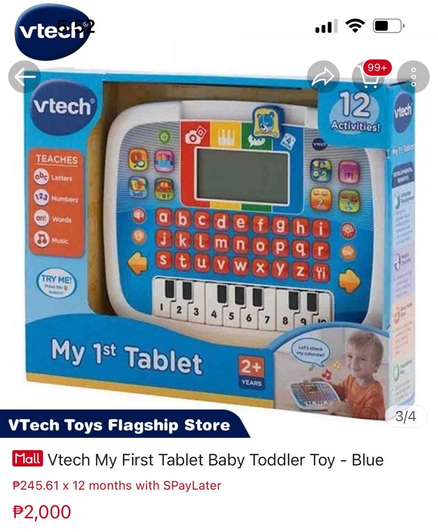 ️RUSH SALE ️Vtech My First Tablet Baby Toddler Toy, Hobbies & Toys ...