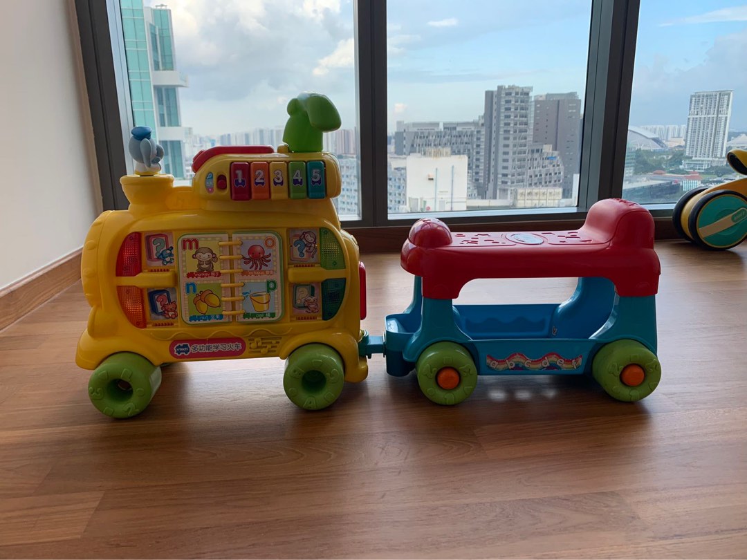 Vtech push and ride alphabet train, Babies & Kids, Infant Playtime on ...