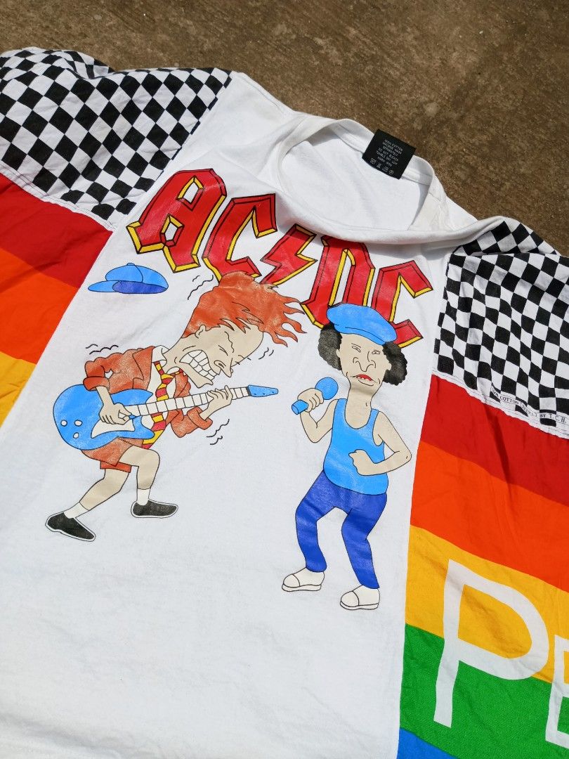 VTG ACDC X BEAVIS BAND TEE, Men's Fashion, Tops & Sets, Tshirts & Polo ...