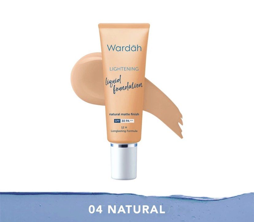 WARDAH LIGHTENING LIQUID FOUNDATION (code: 04 Natural), Beauty ...
