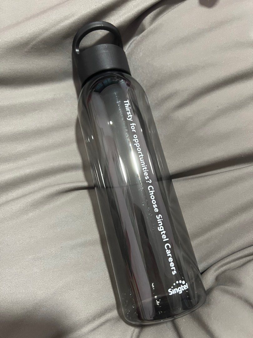Water Bottle Tumblr Singtel Black Transparent, Furniture & Home Living ...