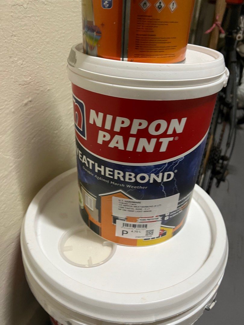 Weatherbond 5 litre light wings nippon paint, Furniture & Home Living ...