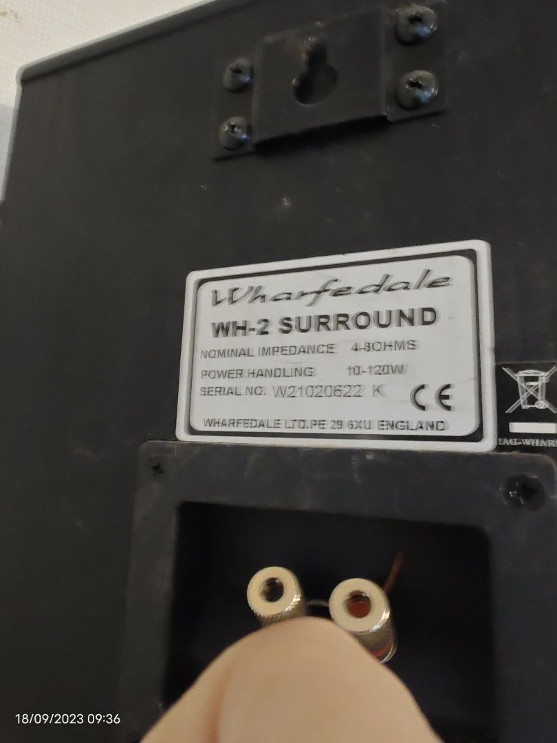 Wharfedale wh2 surround speaker, 音響器材, Soundbar、揚聲器、藍牙喇叭、耳擴 - Carousell