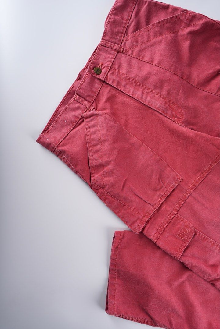 Winfox red Cargo Pant, Women's Fashion, Bottoms, Jeans & Leggings on Carousell