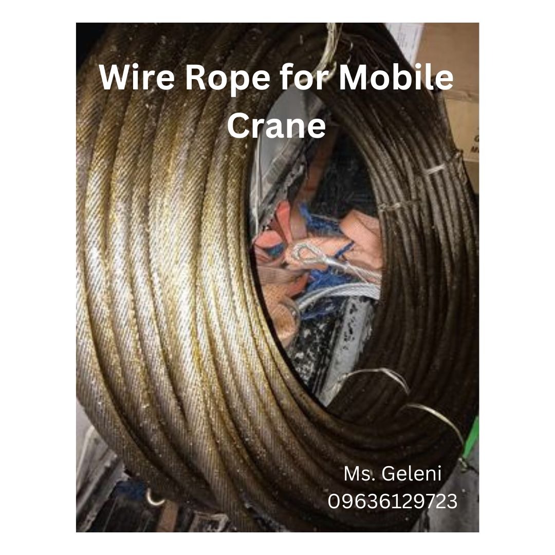 wire rope for mobile crane, Commercial & Industrial, Construction Tools ...