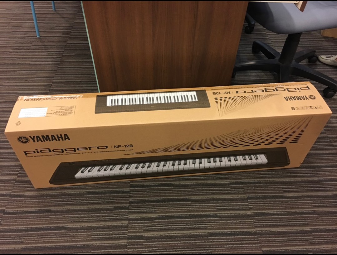 Yamaha Piaggero NP-12 Black Keyboard, Hobbies & Toys, Music & Media ...