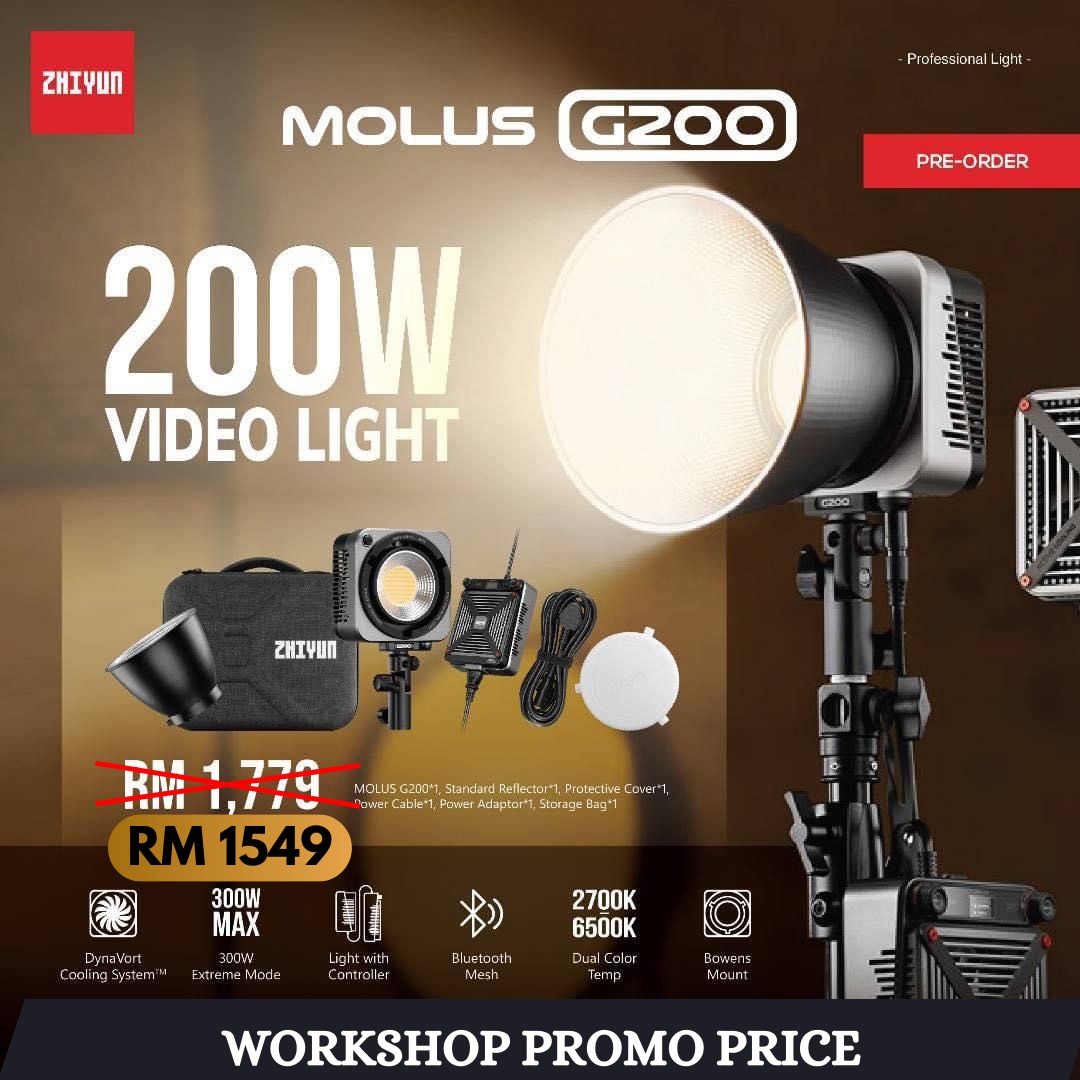 Zhiyun MOLUS G200 Bi-Color LED Monolight, Photography, Photography ...