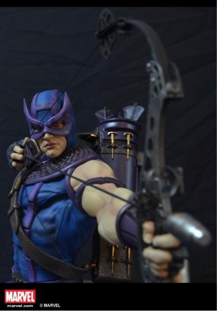 XM Studios comic Hawk eye 1/4 scale, Hobbies & Toys, Toys & Games on ...