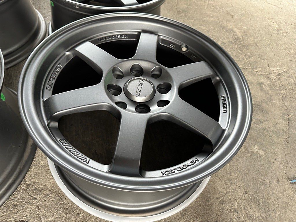 15” Rays TE37 design Gunmetal code 6082 Bnew mags 4Holes pcd100-114 ...