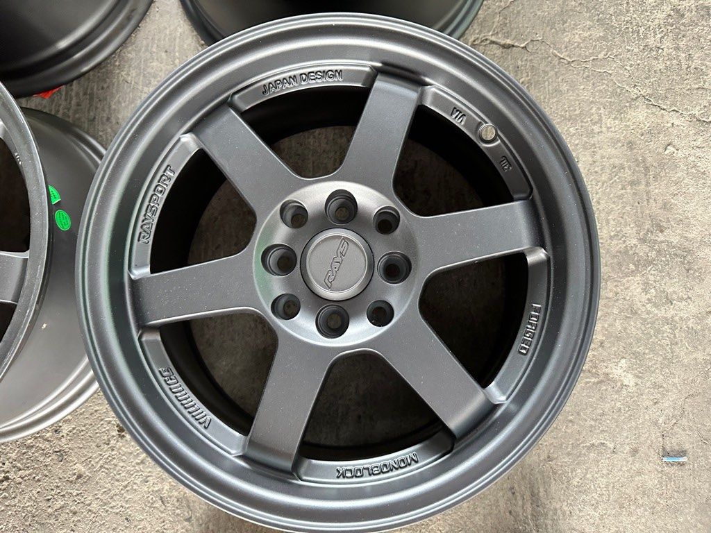 15” Rays TE37 design Gunmetal code 6082 Bnew mags 4Holes pcd100-114 Brandnew, Car Parts ...