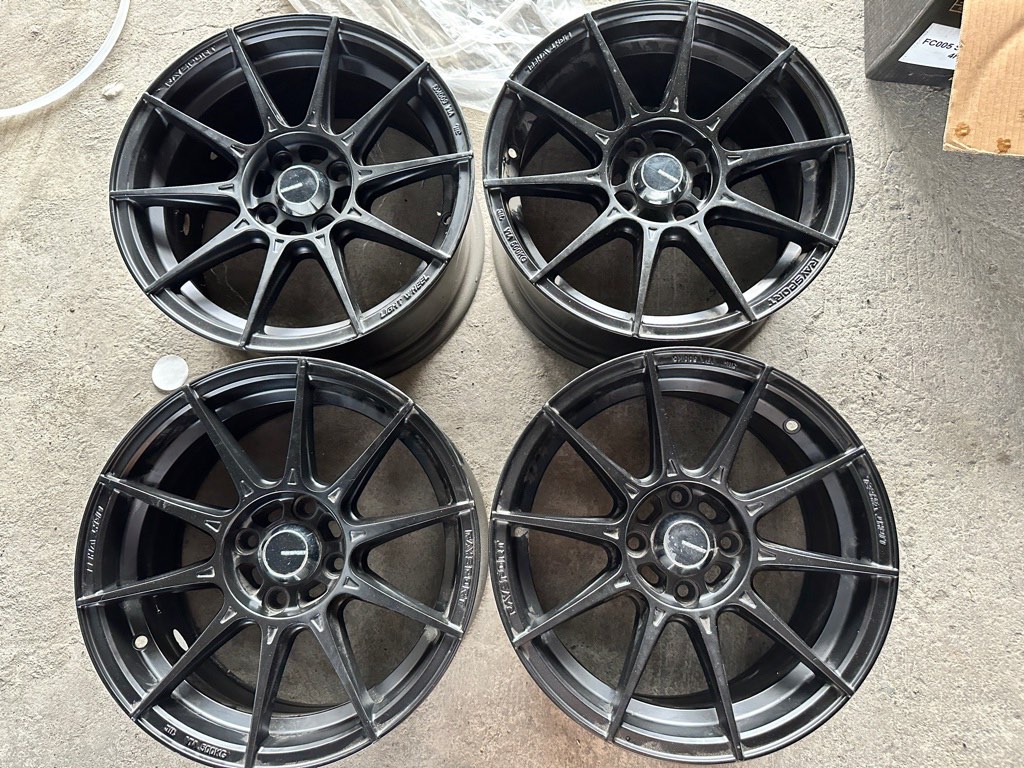 15” Raysport D1403 Black Mags 4Holes pcd 100 Brandnew, Car Parts ...