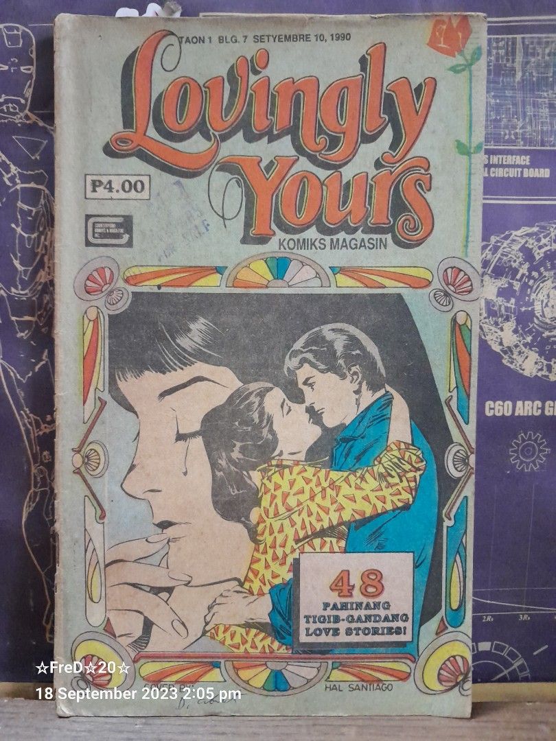 1990 Lovingly Yours Taon 1 Blg.7 Setyembre 10 Komiks Magasin, Hobbies ...
