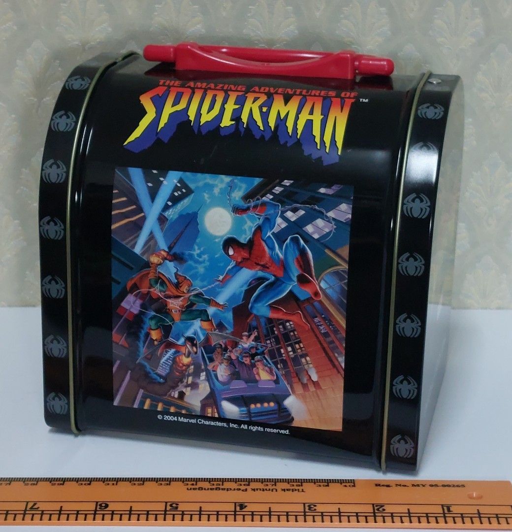 2004 Spider-Man The Amazing Adventure Of Metal Tin Box Universal Studio ...