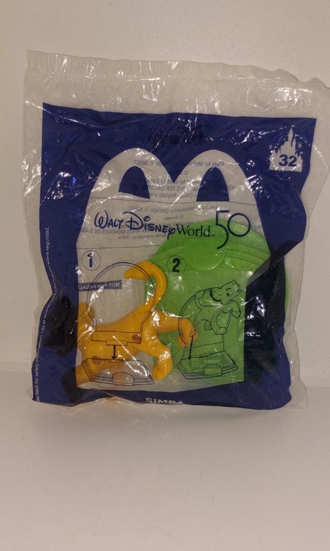 2021 Walt Disney World 50 Lion King's Simba Mcdonald's Happy Meal ...