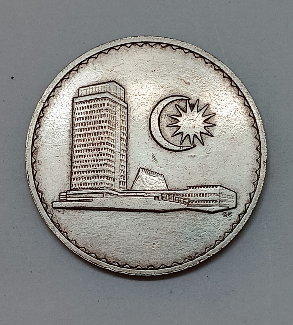 50sen Parlimen Syiling Lama Sisi Berlapis 1967/ 50 SEN MALAYSIA ...