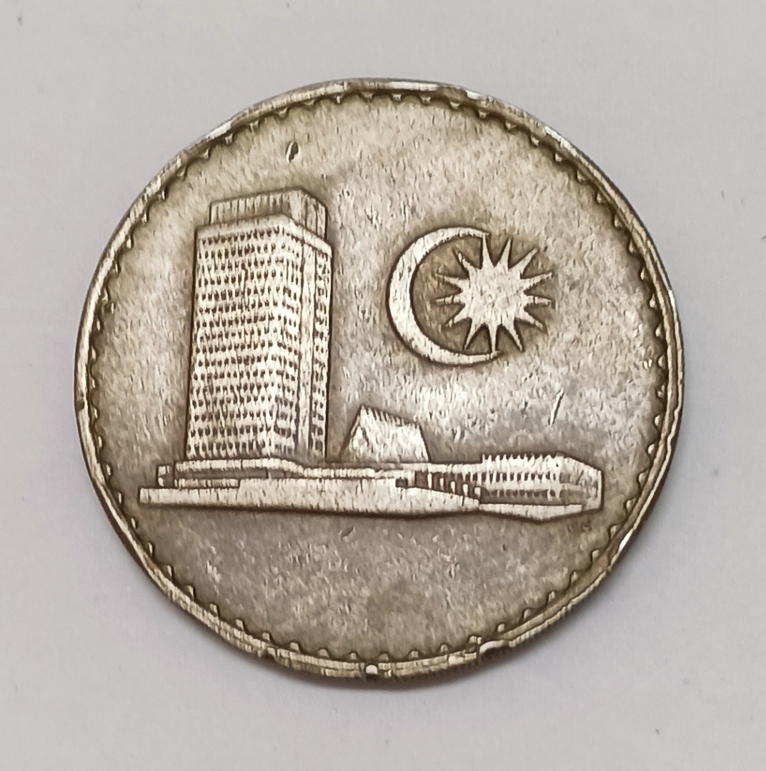 50sen Parlimen Syiling Lama Sisi Berlapis 1967/ 50 SEN MALAYSIA " SECURITY EDGE 1967 - UNC/BU ...