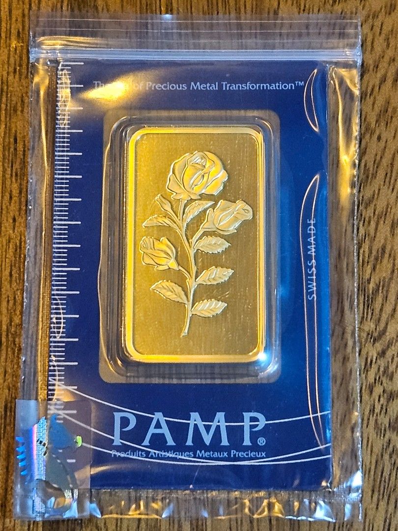 50g Rose Pamp Suisse Gold Bar, Hobbies & Toys, Memorabilia ...