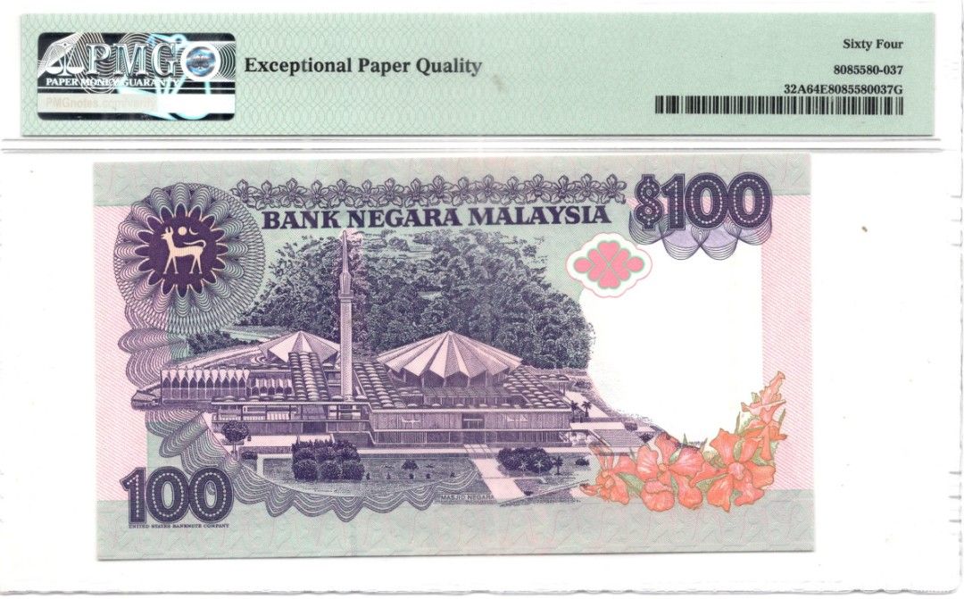 6th series Malaysia 100 ringgit USBNC print, Hobbies & Toys ...