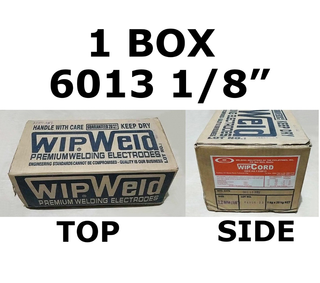 ( 1 BOX ) ORIGINAL WIPWELD WIPCORD WELDING ROD 6013 1/8" 1 BOX OF 20 ...