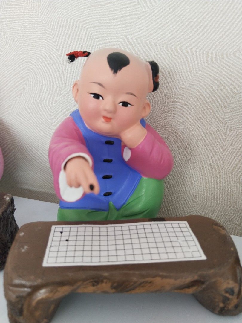 琴棋书画 Chinese clay figurines set, Hobbies & Toys, Memorabilia ...