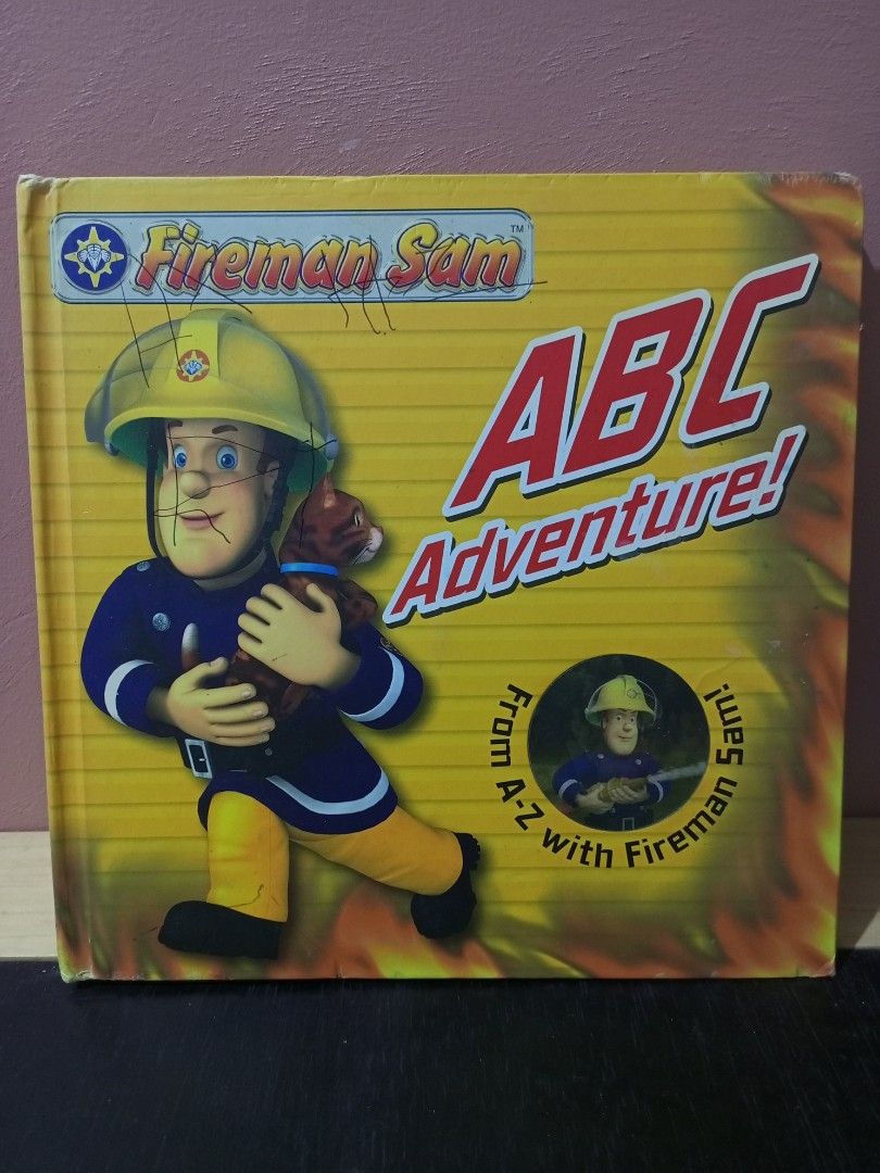 ABC Adventure Fireman Sam, Buku & Alat Tulis, Buku Anak-Anak di Carousell