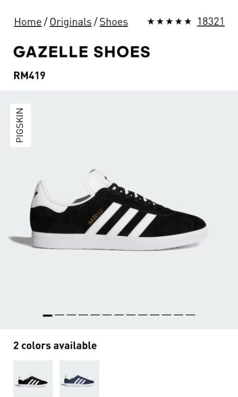 Adidas gazelle (pig skin), Men's Fashion, Footwear, Sneakers on Carousell
