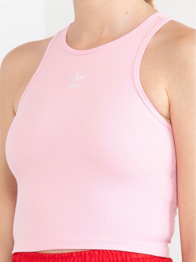 Adidas Rib Tank Top, Women's Fashion, Tops, Sleeveless on Carousell