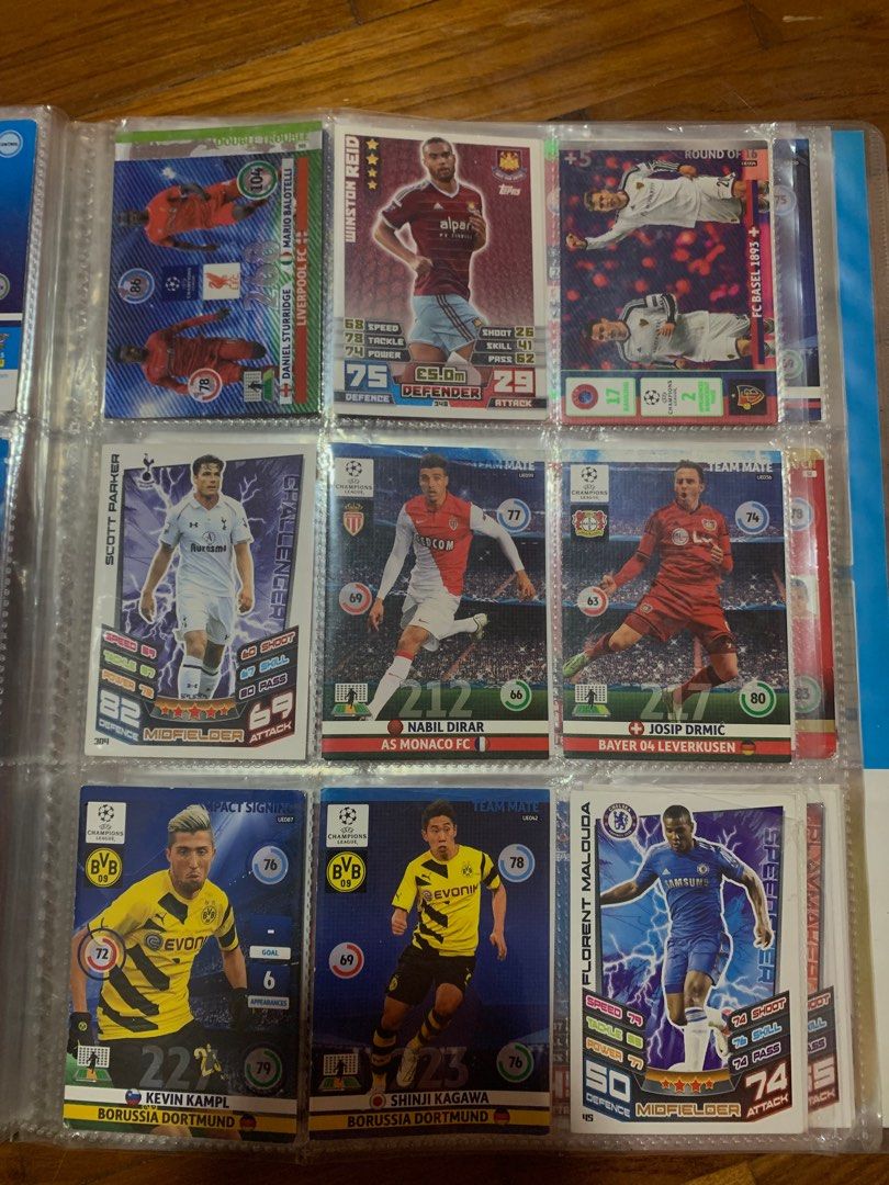 Adrenalyn official trading cards & match attax cards, Hobbies & Toys ...