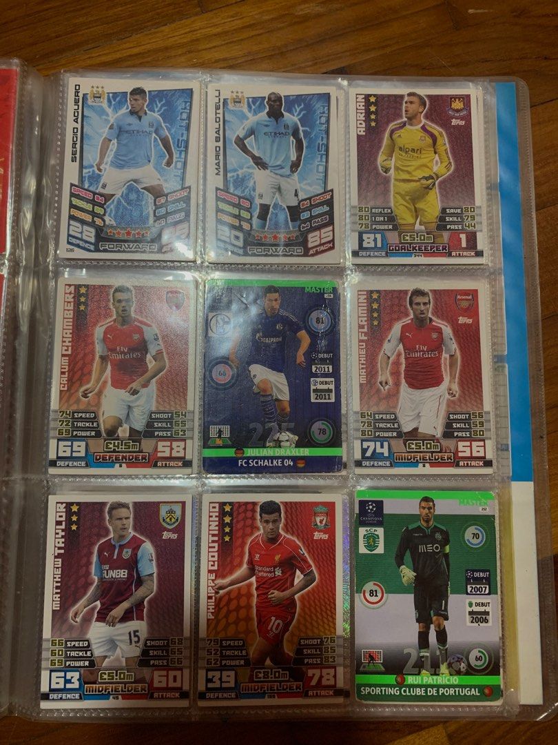 Adrenalyn official trading cards & match attax cards, Hobbies & Toys ...