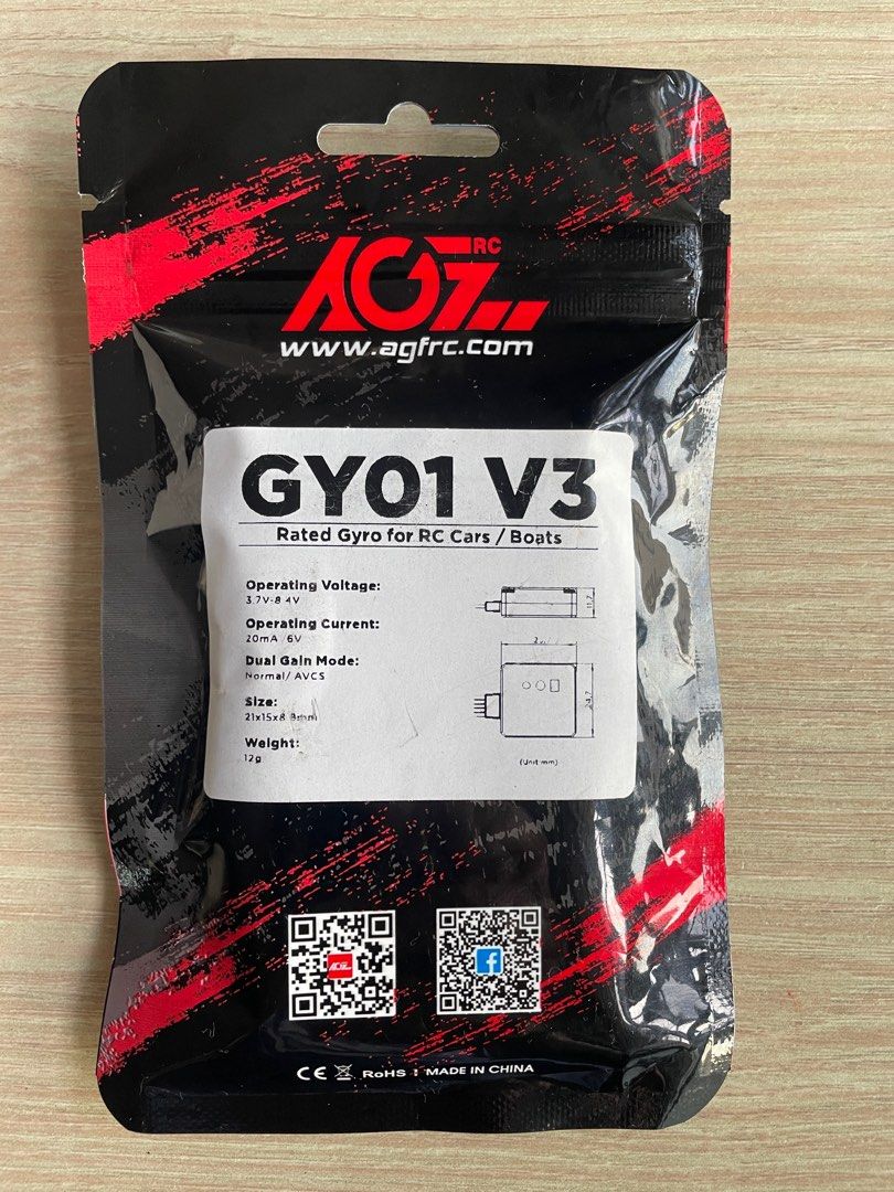 AFRC-GYS-1 V3 RACING Gyro, Hobbies & Toys, Toys & Games on Carousell