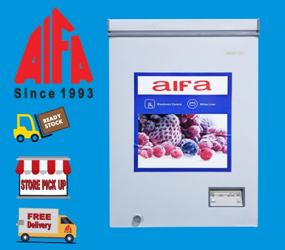 AIFA AD-H200 Commercial Chest Freezer Top Opening Door Poultry Butchery ...