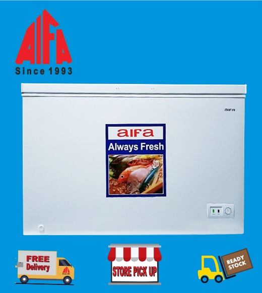 AIFA AF-H388L Commercial Chest Freezer Top Opening Door Poultry ...