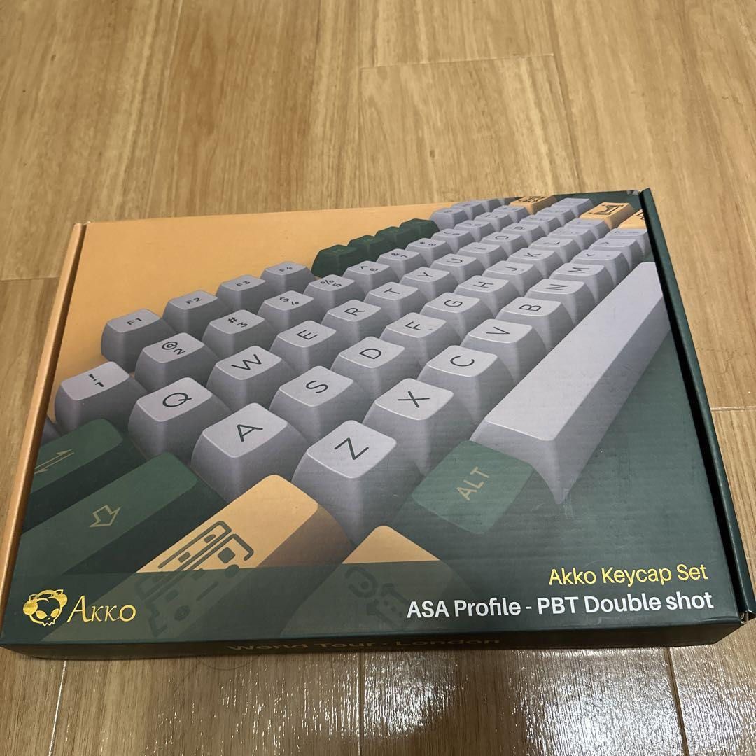 Akko London World Tour Keycap Set (ASA profile, Thock guarantee) green ...