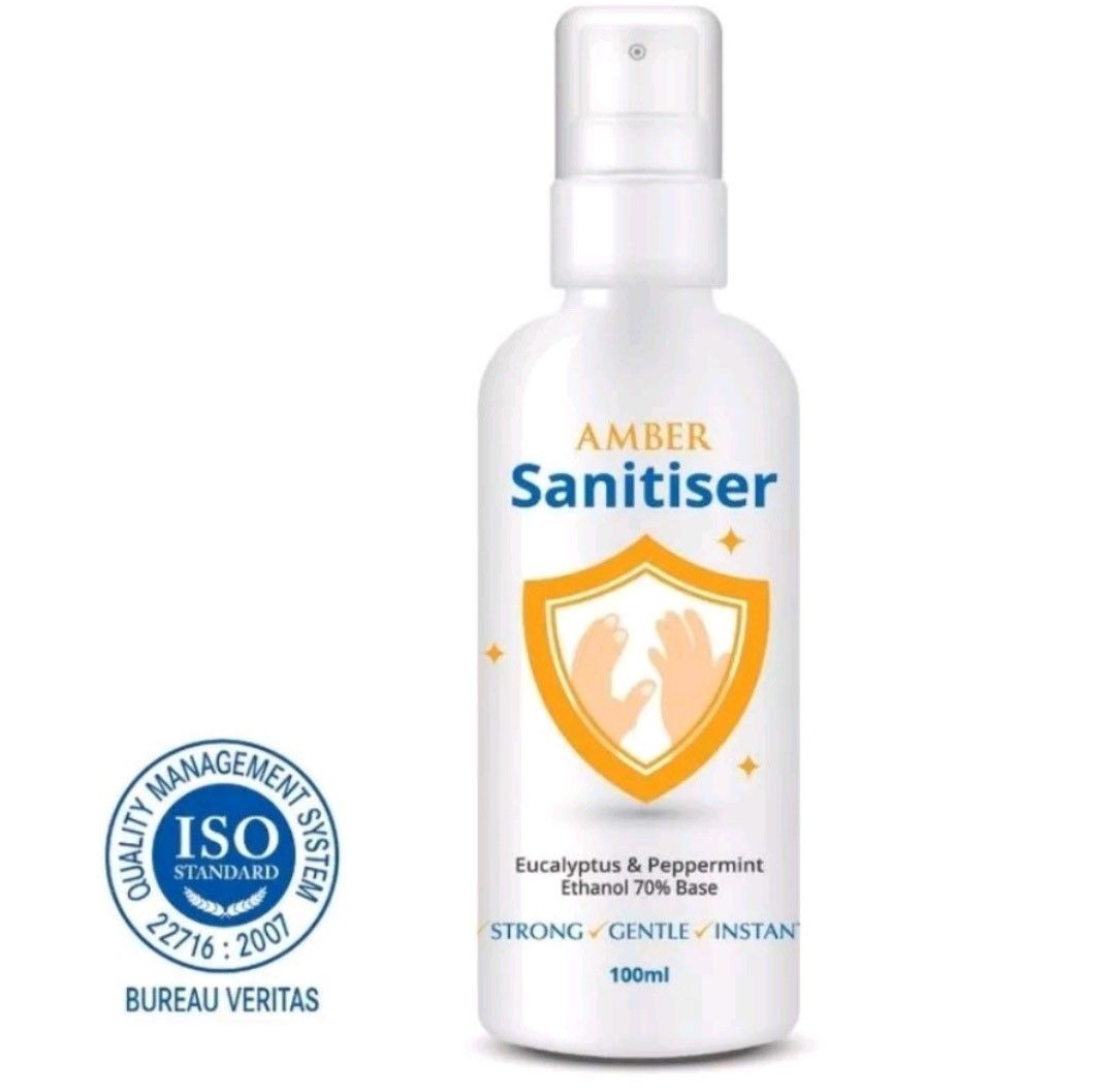 Amber Shield hand sanitizer spray 100ml, Beauty & Personal Care, Sanitisers & Disinfectants on ...