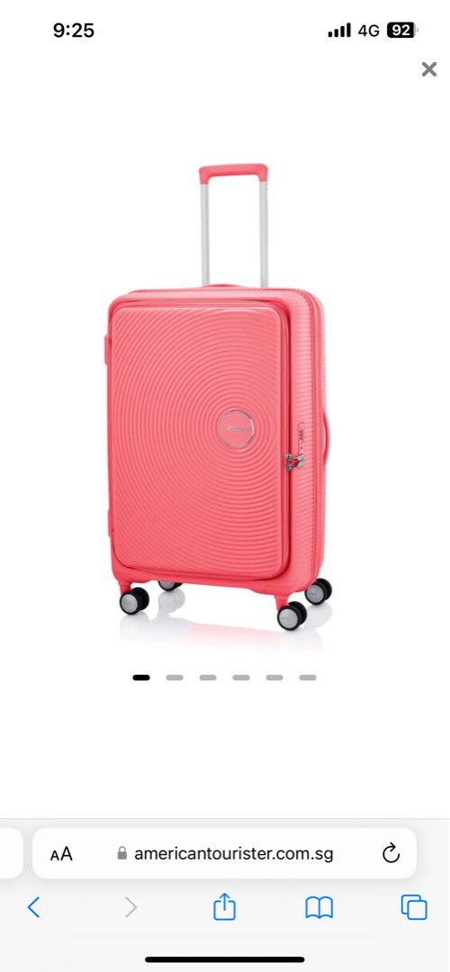 American Tourister Curio (Pink), Hobbies & Toys, Travel, Luggage on ...