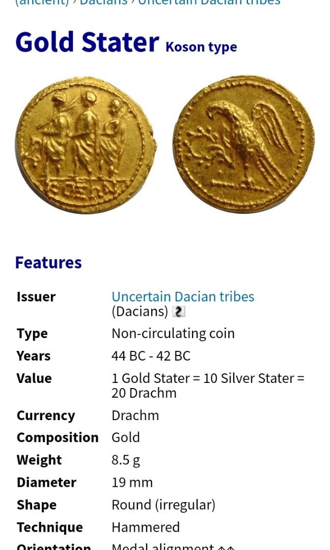 ANCIENT GOLD COIN KOSON, Hobbies & Toys, Memorabilia & Collectibles ...