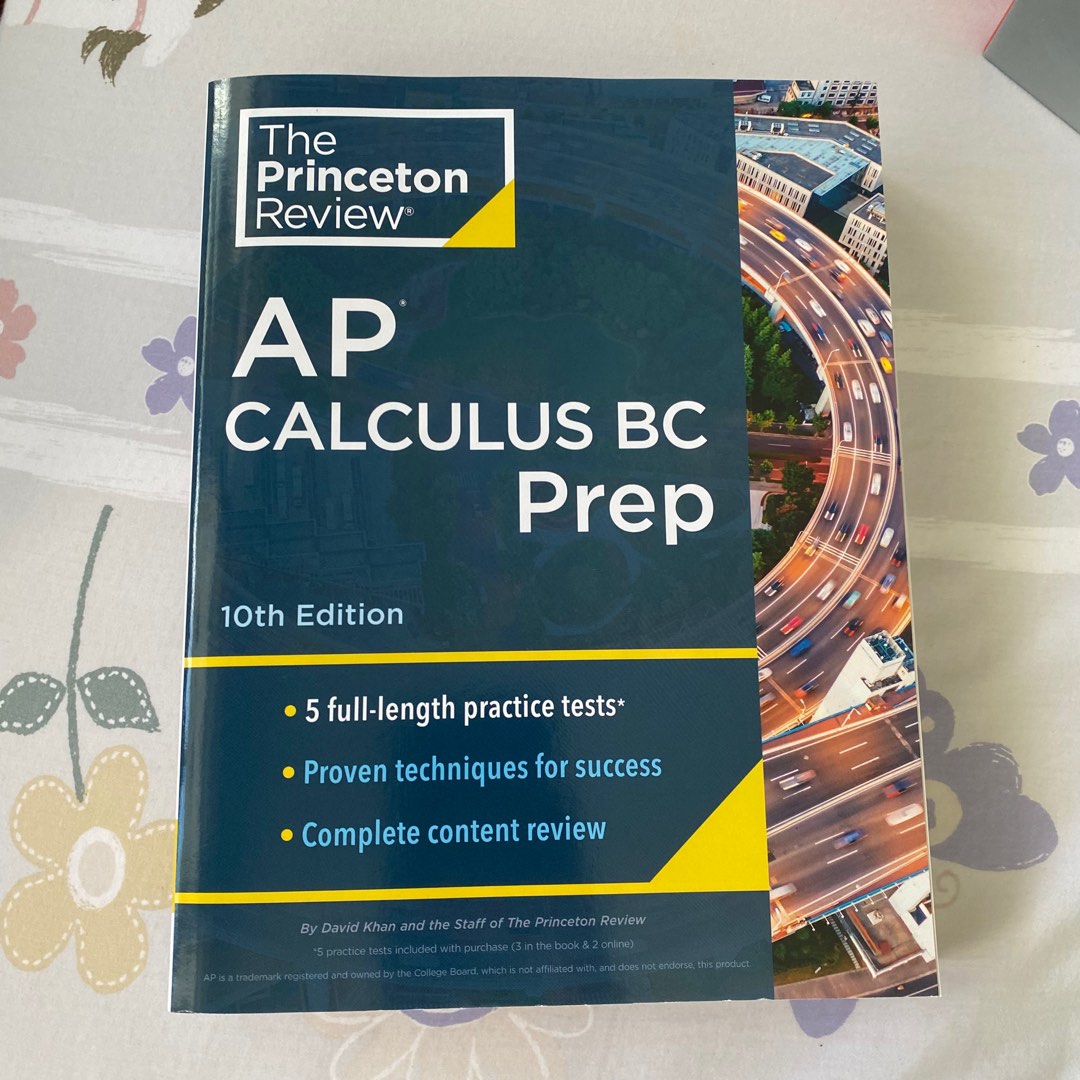 AP Calculus BC- Princeton Review textbook 10th edition, Hobbies & Toys ...