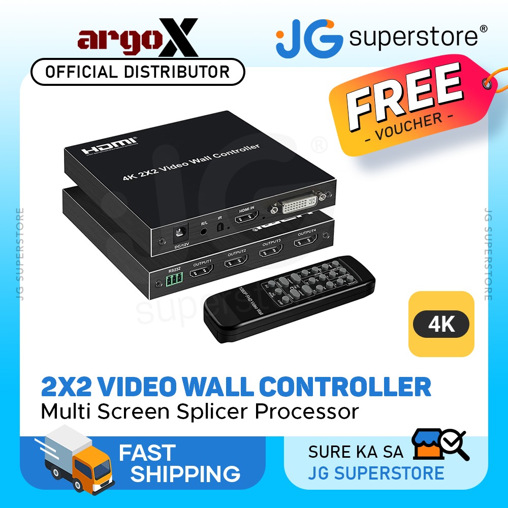 ArgoX HDVW06 HDMI 2x2 Video Wall Controller Multi Screen Splicer ...