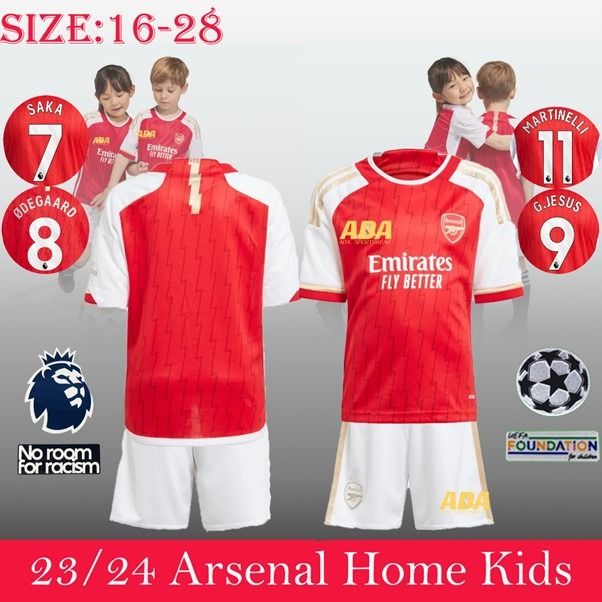 Arsenal Home kit Kids sizes 23/24, Babies & Kids, Babies & Kids Fashion ...