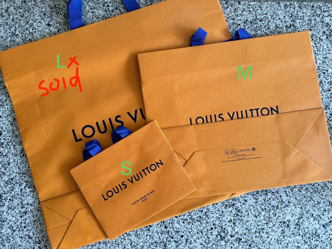 Authentic LV paper bag, Luxury, Accessories on Carousell