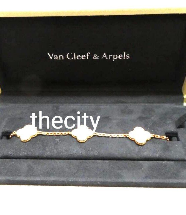 AUTHENTIC VCA VAN CLEEF ARPELS ALHAMBRA BRACELET WITH JAPAN CERT ...