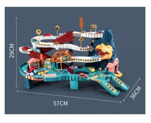 Automated Multi Storey carpark toy with Dinosaur Hill highway New ...