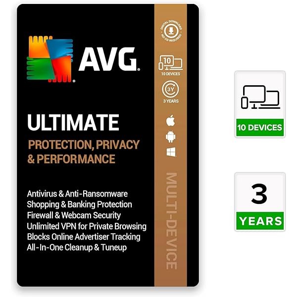 AVG Ultimate Multi-Device (PC, Android, Mac, iOS) (10 Devices, 3 Years ...