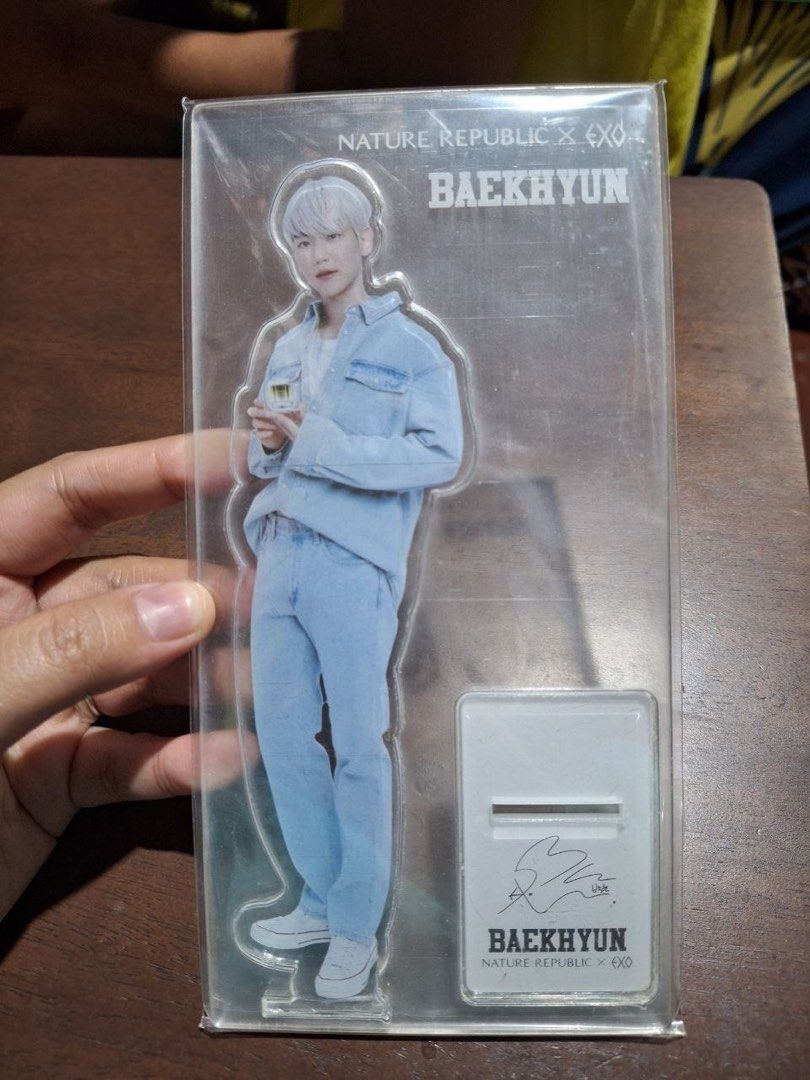 BAEKHYUN AND CHANYEOL NATURE REPUBLIC STANDEE MERCH/ EXO OFFICIAL MERCH ...