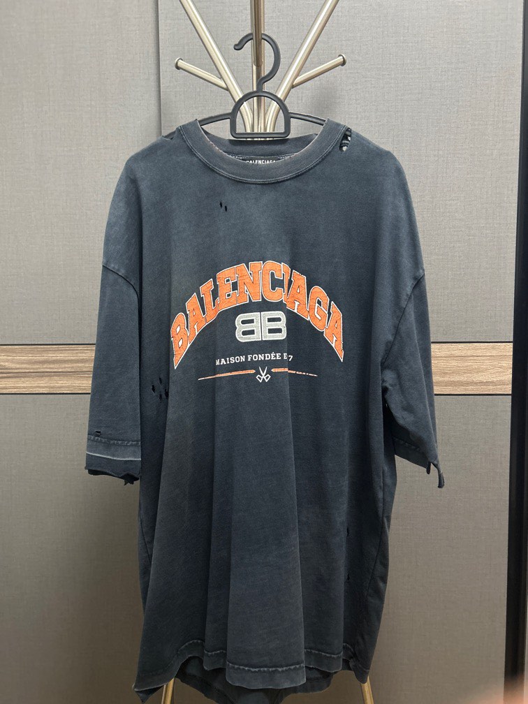 Balenciaga maison fondee T-shirt, Men's Fashion, Tops & Sets, Tshirts ...